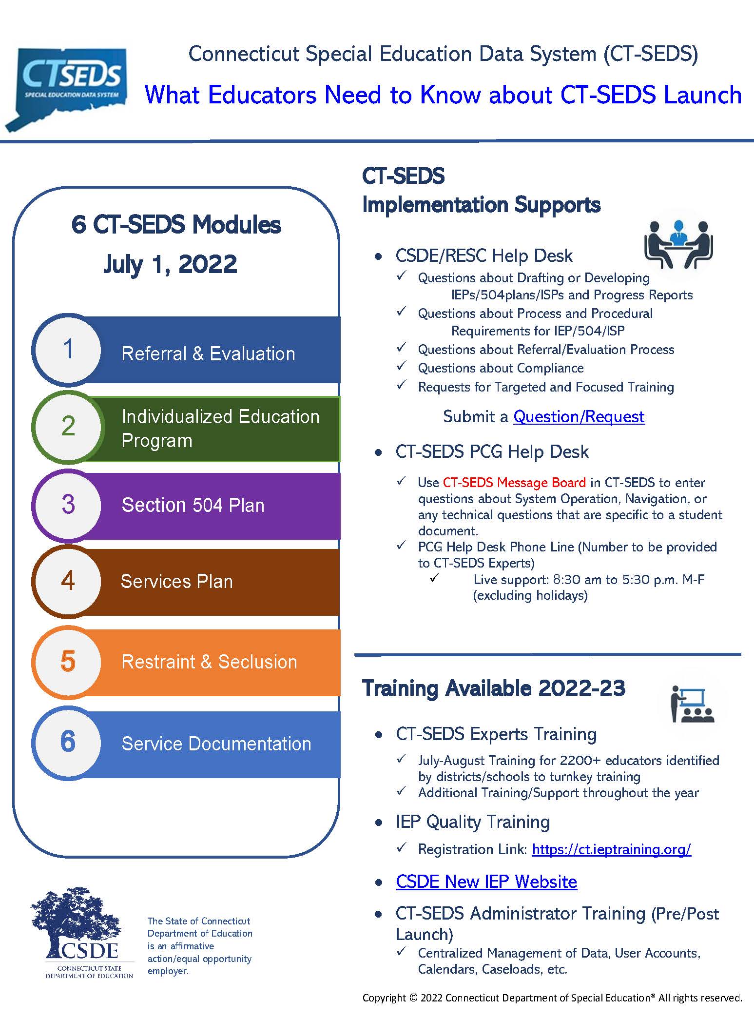 New IEP/CT-SEDS | Center for Excellence in Developmental Disabilities ...